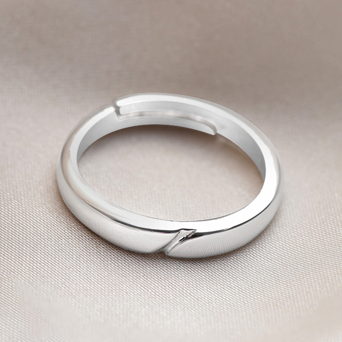 Silver Ring For Men and Boys Plain Silver Ring – Zevrr