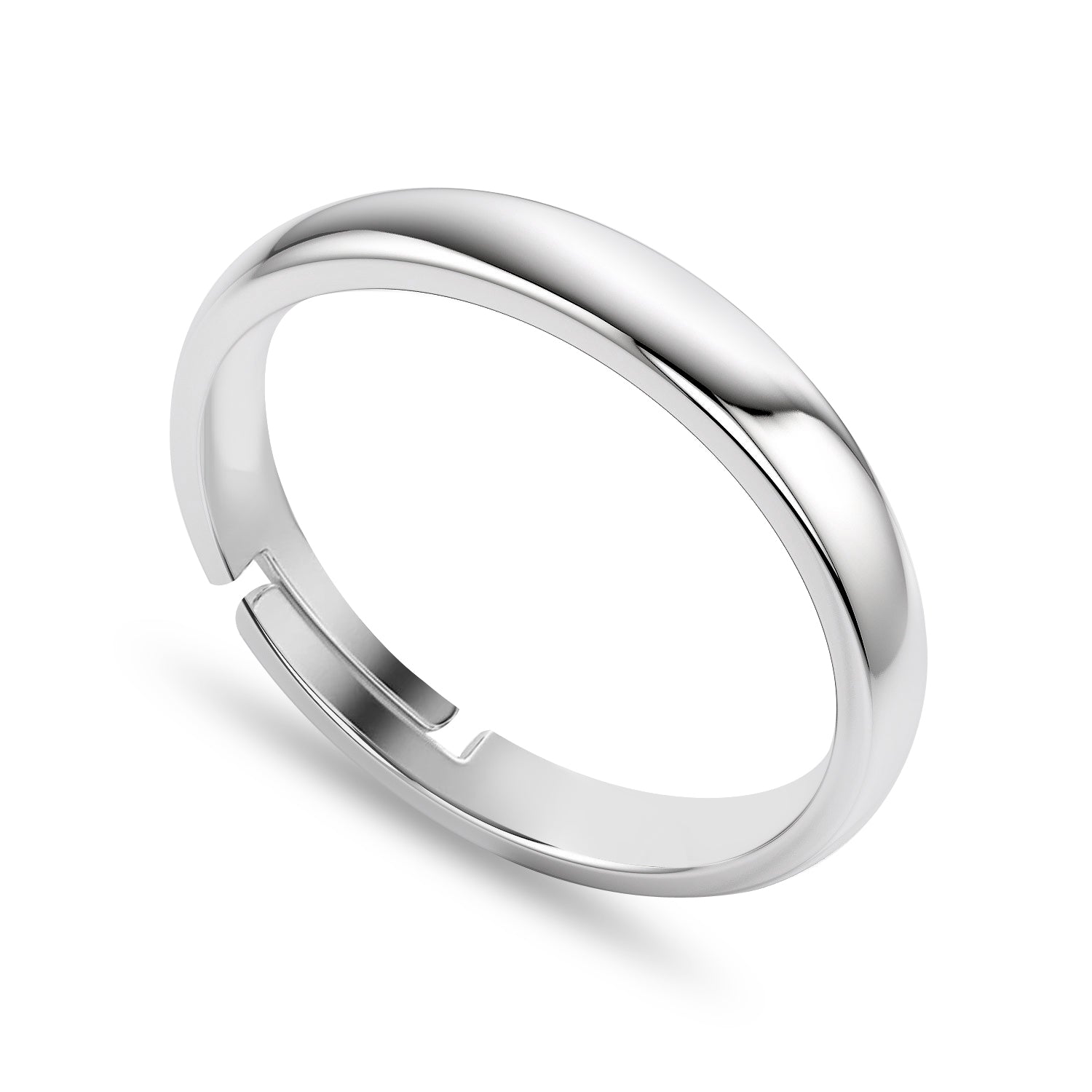 Silver Ring For Men and Boys Plain Silver Ring – Zevrr